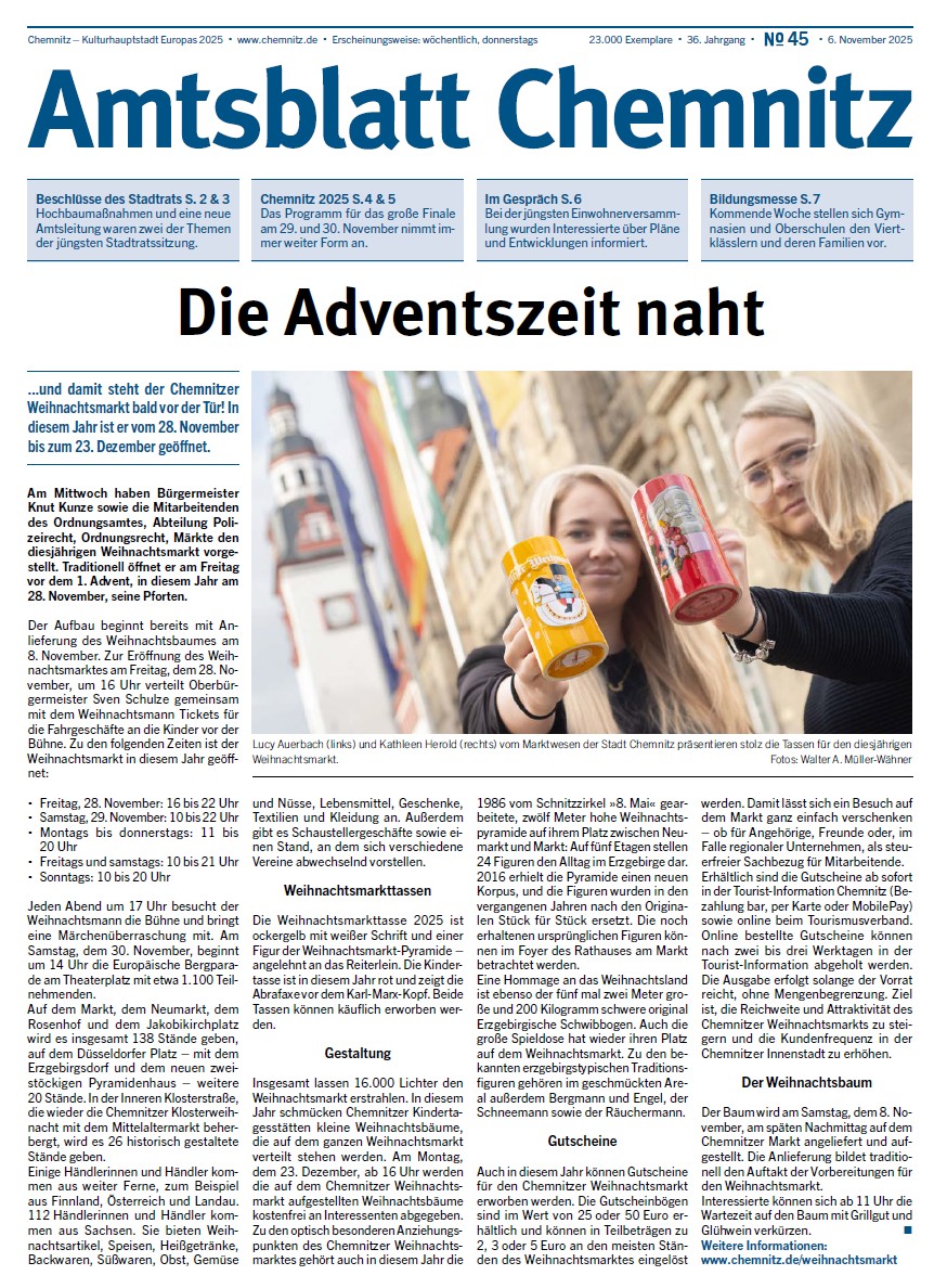 Issue 45/2025: Chemnitz.de