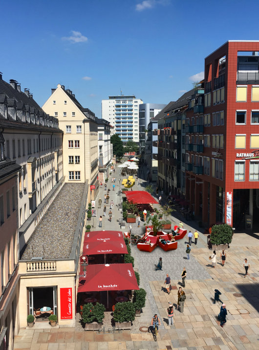 Plans for the redesign of Klosterstraße and Webergasse: Chemnitz.de