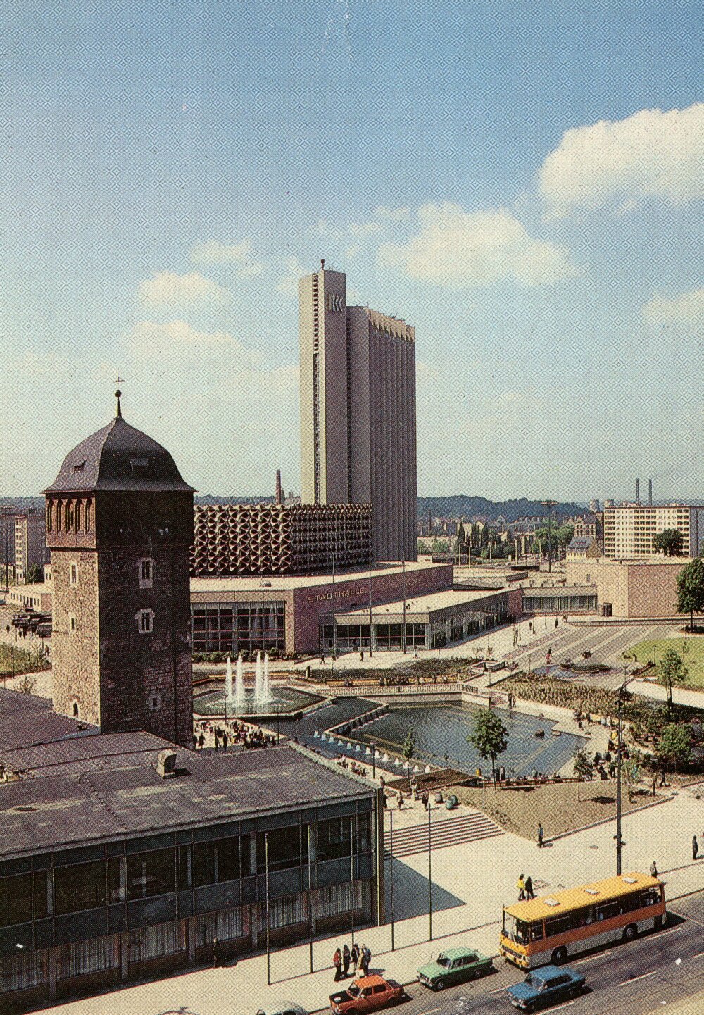 Chemnitz towers: The hotel tower block: Chemnitz.de
